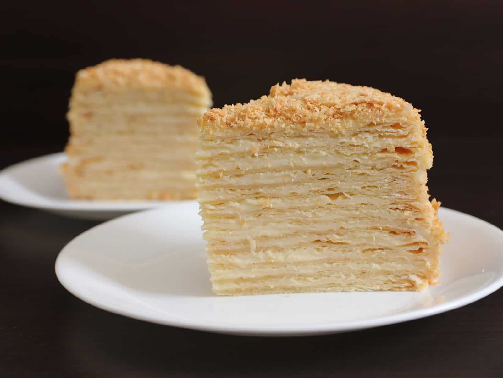 Napoleon Cake Recipe | Russian Torte Napoleon - The Cooking Foodie