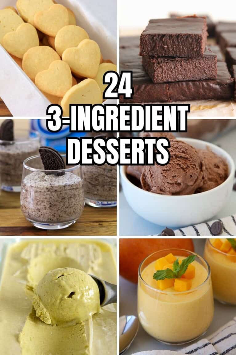 24 Easy 3-Ingredient Dessert Recipes Anyone Can Make - The Cooking Foodie