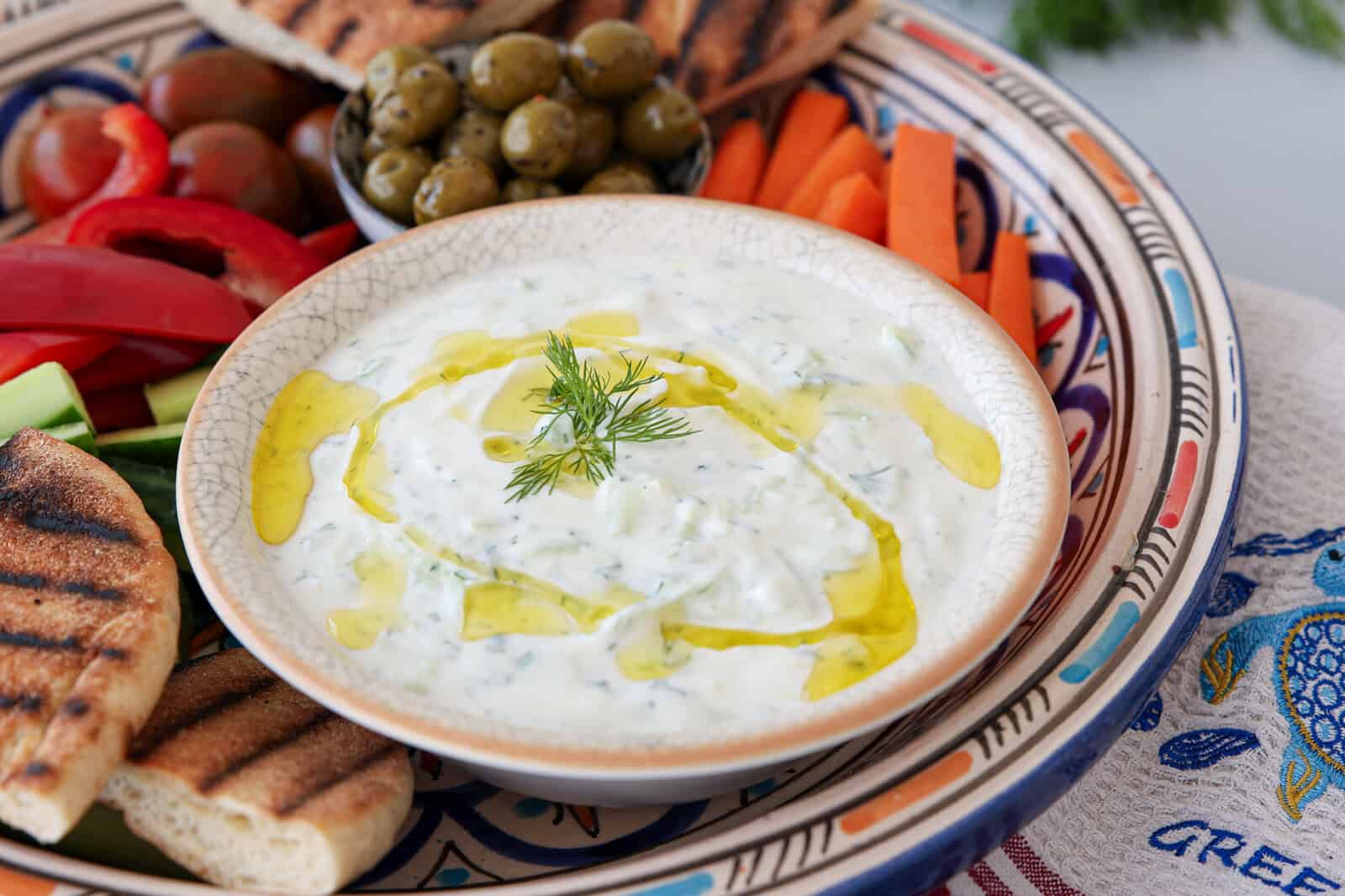 Authentic Greek Tzatziki Sauce Recipe - The Cooking Foodie