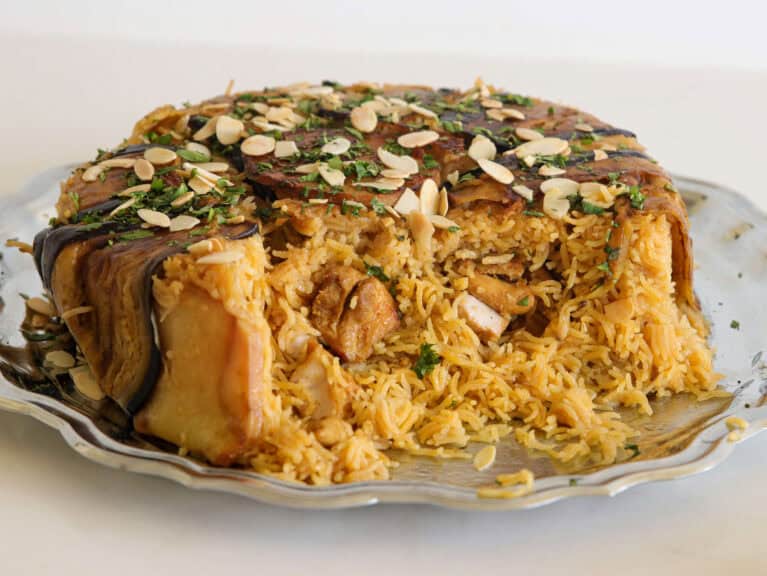 Chicken Maqluba Recipe | Upside Down Rice - The Cooking Foodie