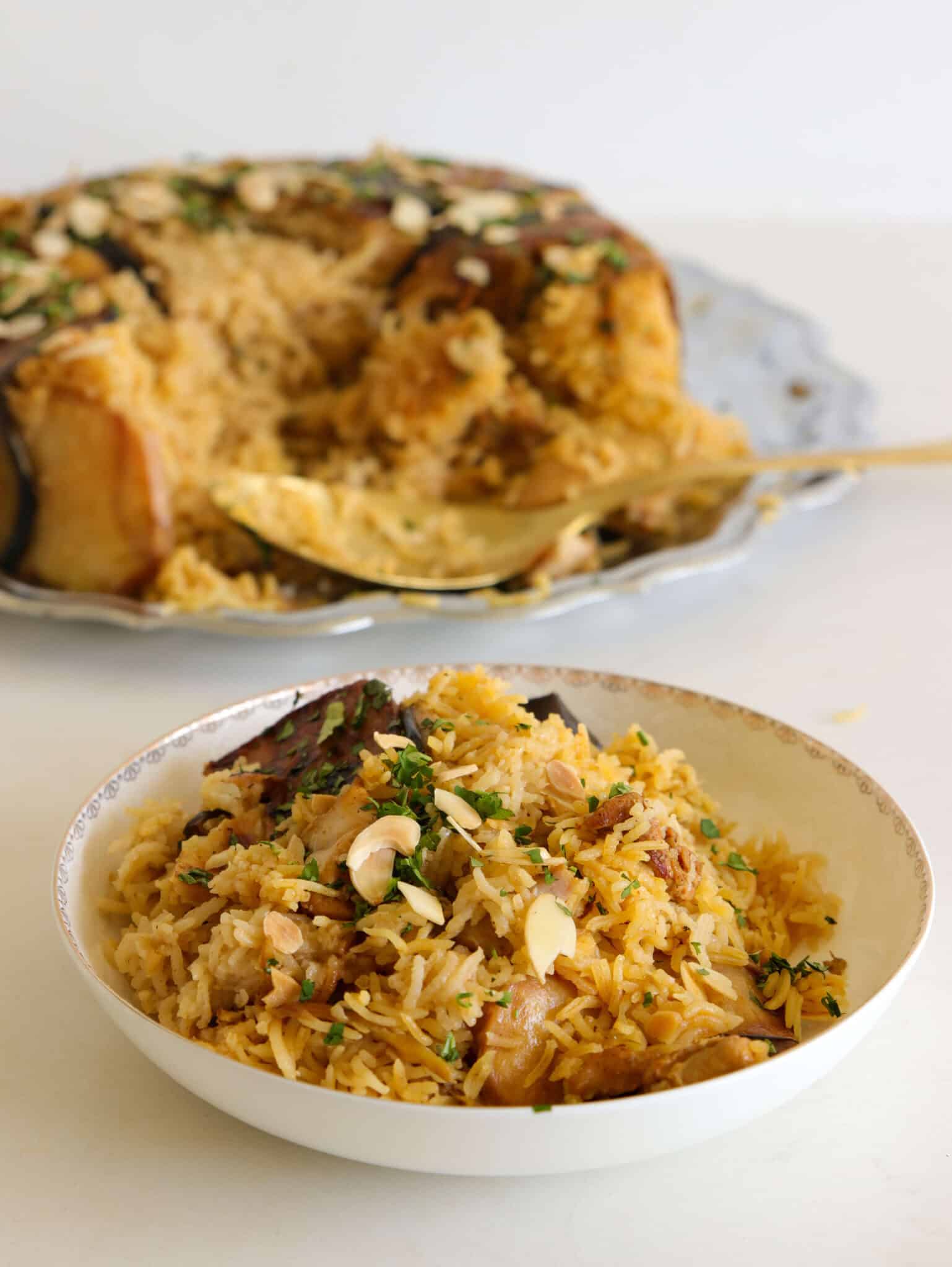 Chicken Maqluba Recipe | Upside Down Rice - The Cooking Foodie