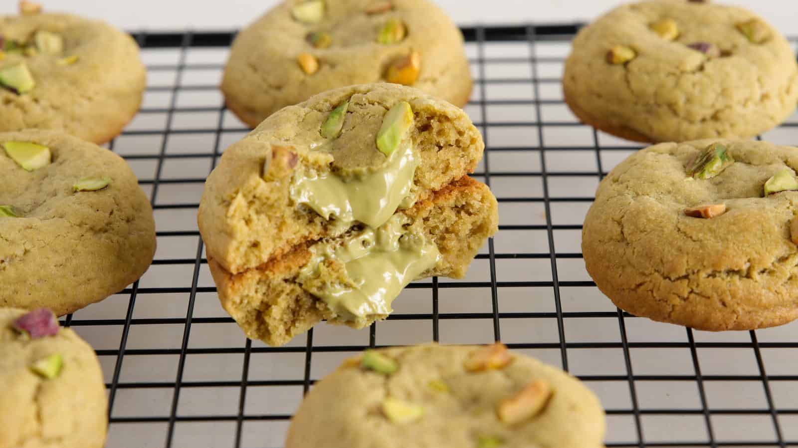 Pistachio Stuffed Cookies Recipe - The Cooking Foodie