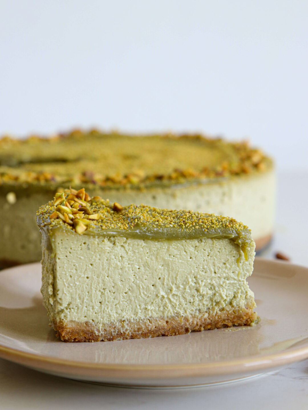Pistachio Cheesecake Recipe - The Cooking Foodie