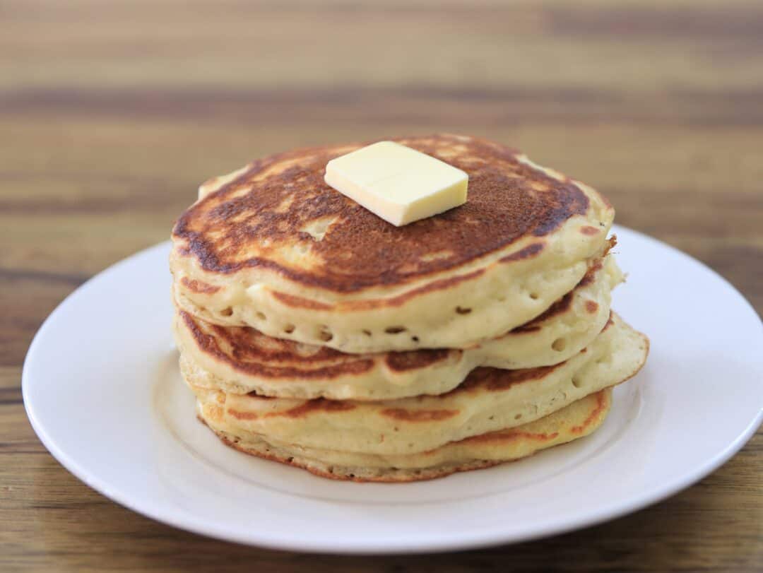 Easy Pancakes Without Milk Recipe - The Cooking Foodie