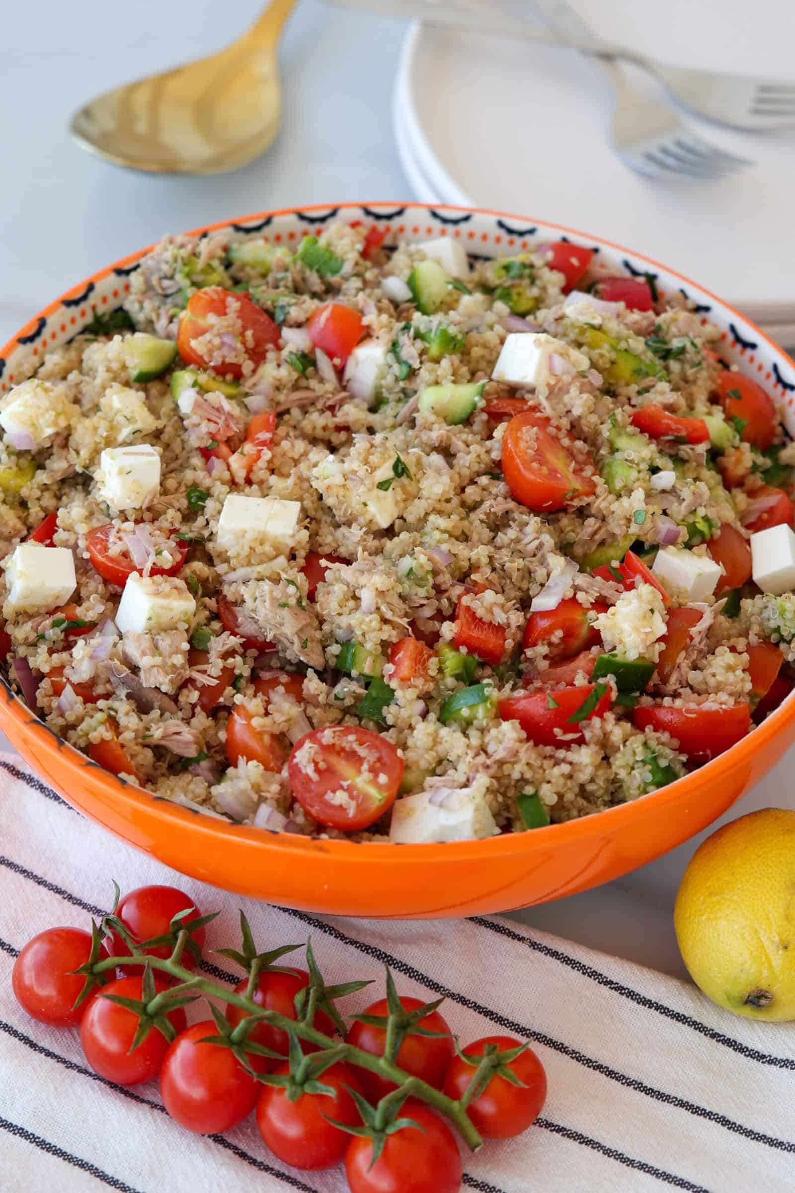 Mediterranean Tuna Quinoa Salad | Healthy and High-Protein - The ...