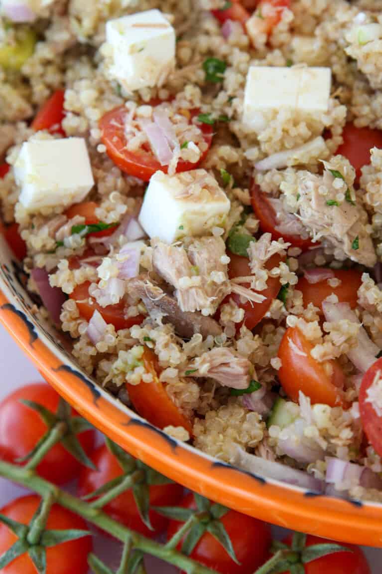 Mediterranean Tuna Quinoa Salad | Healthy and High-Protein - The ...