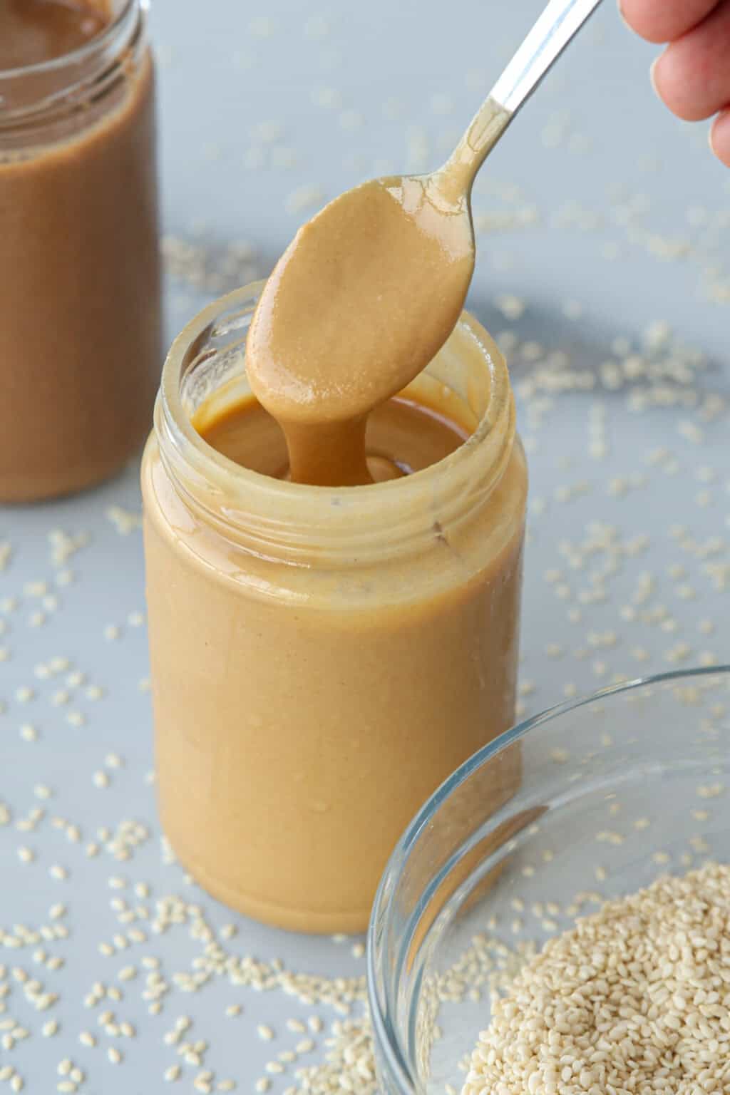 Easy Homemade Tahini Recipe | How to Make Tahini Paste - The Cooking Foodie