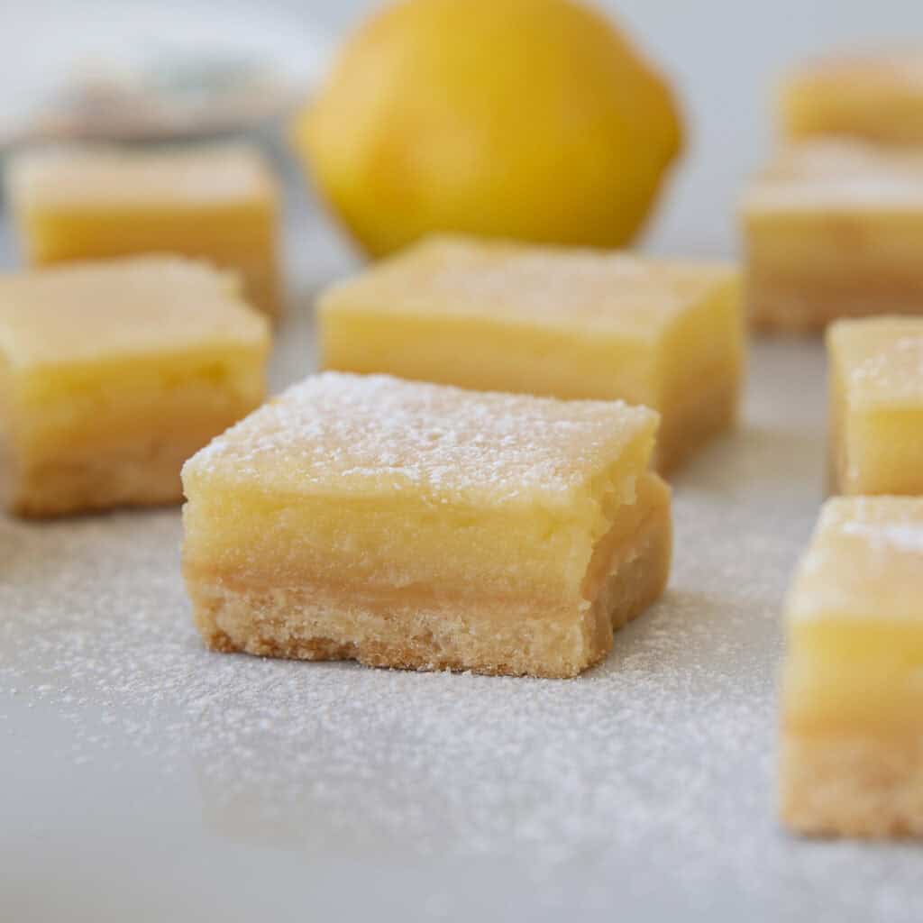 Easy Lemon Bars with a Buttery Shortbread Crust - The Cooking Foodie