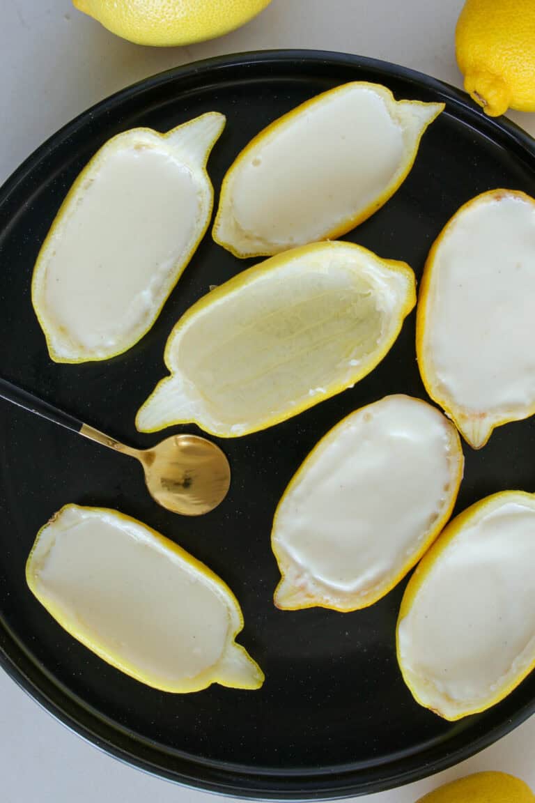 Easy 3-Ingredient Lemon Posset in a Lemon Shell - The Cooking Foodie