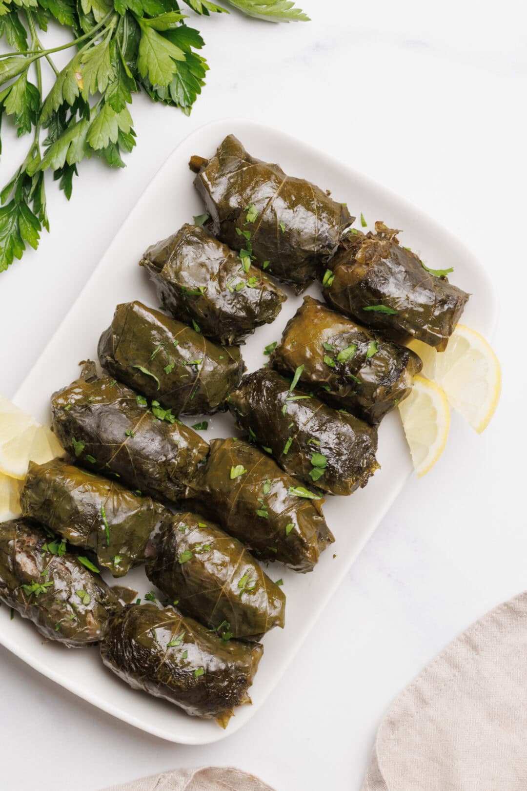 Stuffed Grape Leaves with Beef and Rice (Authentic Dolma Recipe) - The ...